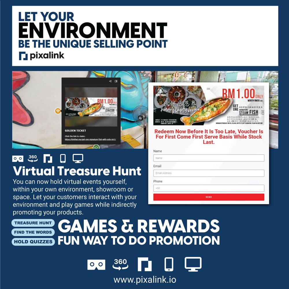 Customer Acquisition Platform with 3D Virtual Tour | Pixalink